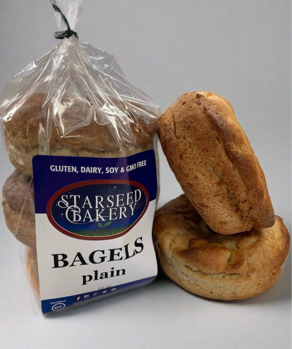 Buy Gluten-Free Bagels - Plain Online | Starseed Bakery